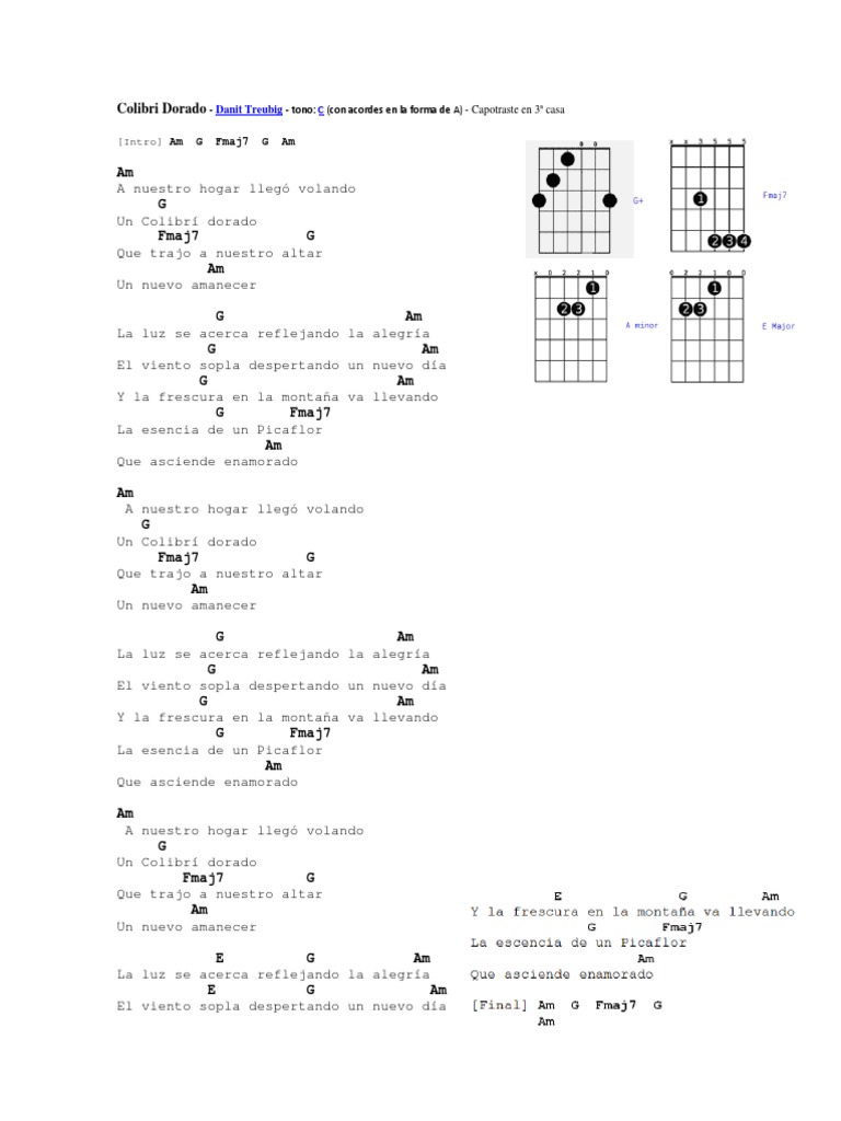 Colibri Dorado | PDF