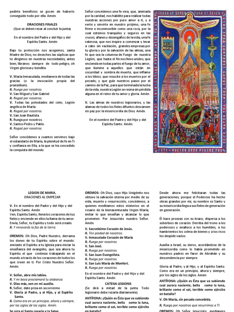 Catena Legionis de María | PDF | María, madre de Jesús | espíritu Santo