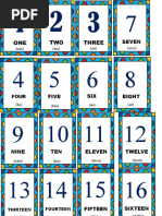 Mga Bilang 1-100 Tagalog With Symbol and Pronunciation | PDF