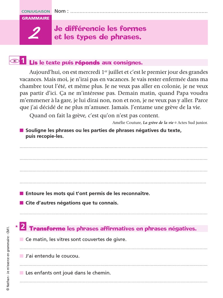 Extrait Jmex CM1 | PDF