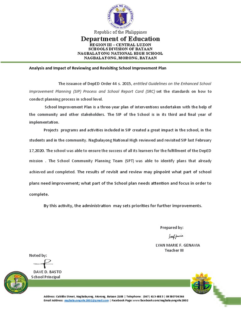 Analysis and Impact of Reviewing and Revisiting SIP | PDF