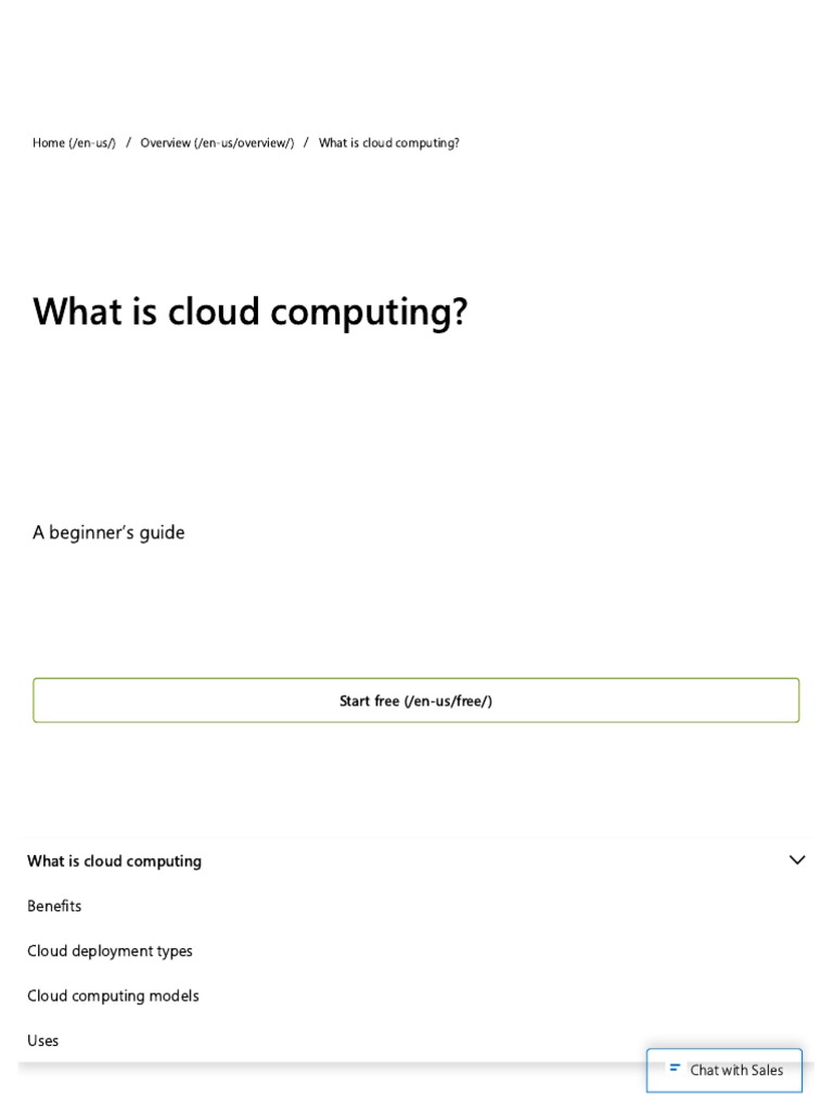 What Is Cloud Computing - A Beginner's Guide - Microsoft Azure | PDF