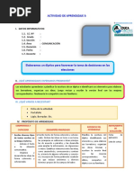 DIA 4 SESION DE APRENDIZAJE Elaboramos Un Díptico para Favorecer La Toma de Decisiones en Las ...
