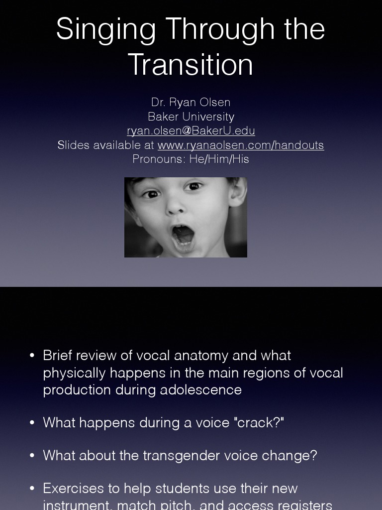 Singing Through The Transition | PDF