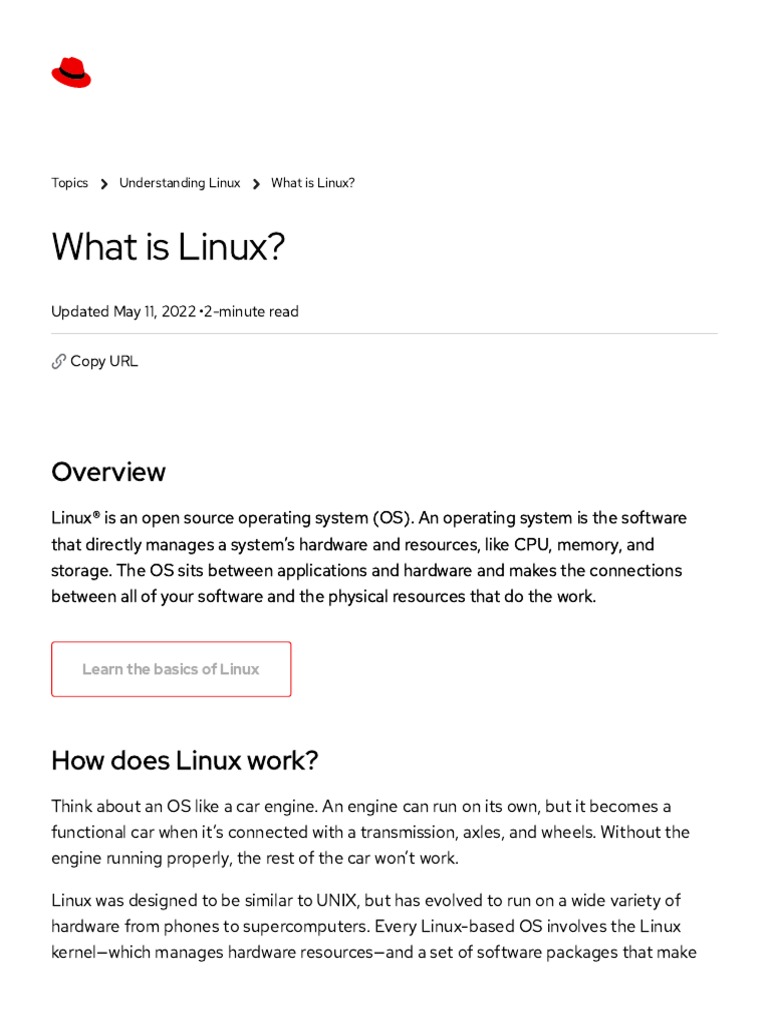 What Is Linux | PDF | Linux | Operating System