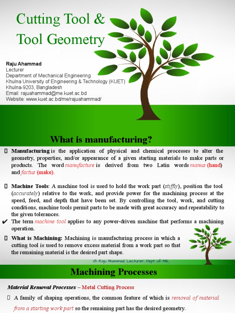 Cutting Tool and Tool Geometry | PDF | Machining | Drilling