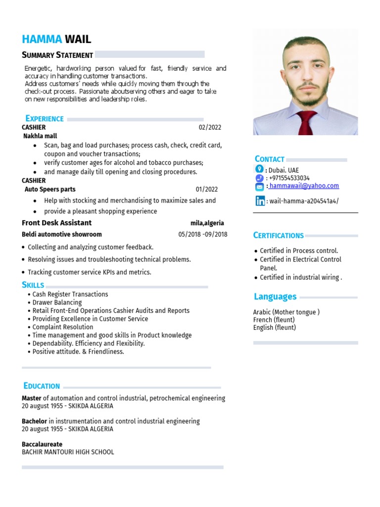 Cachier PDF | PDF | Cashier | Service Industries