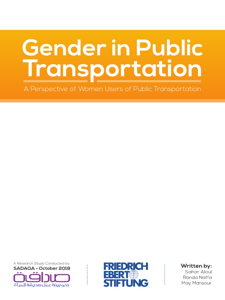 Gender in Public Transportation | Download Free PDF | Survey ...