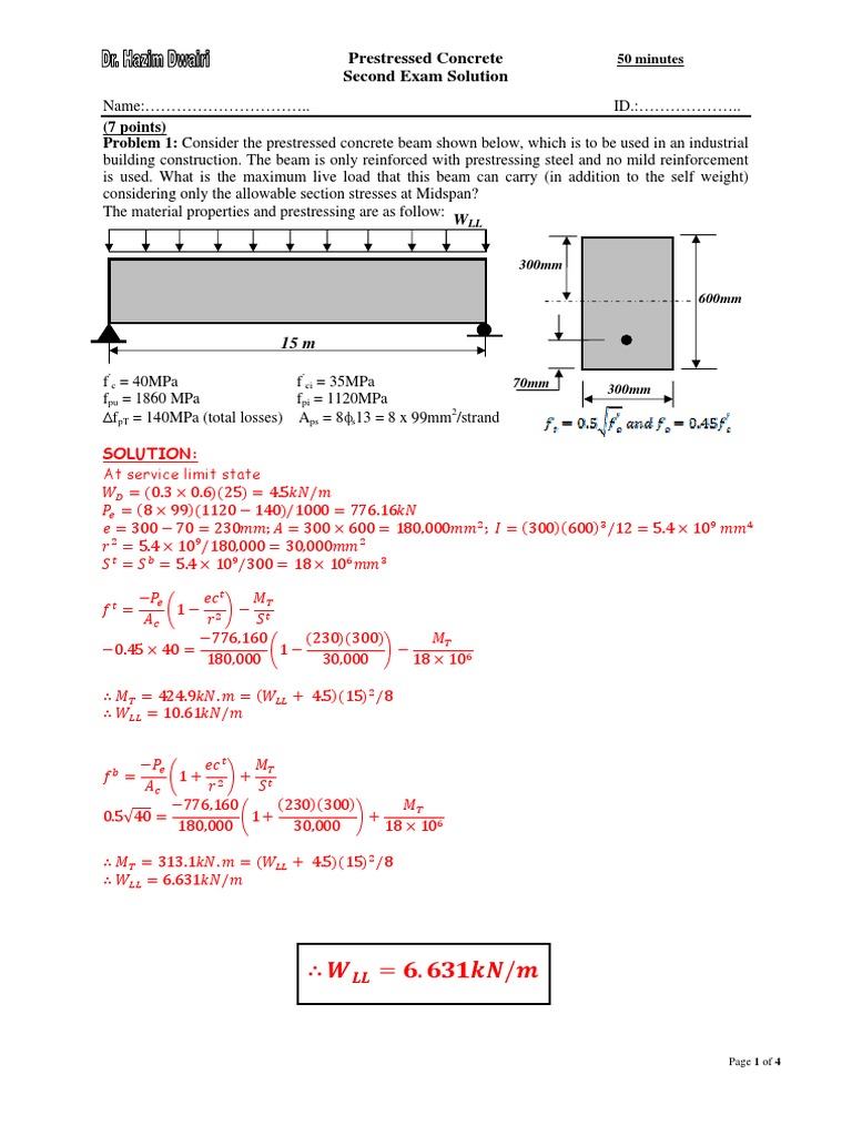 Sample Prestress | PDF | Prestressed Concrete | Building