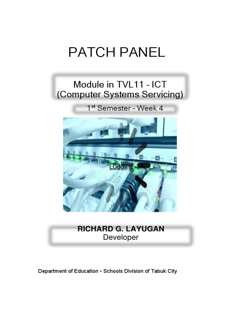 TVL CSS 4TH Module Final | PDF | Computer Network | Electrical Connector