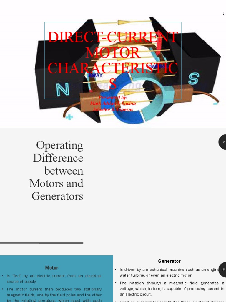 Direct-Current Motor Characteristics | PDF | Electric Motor | Electric ...