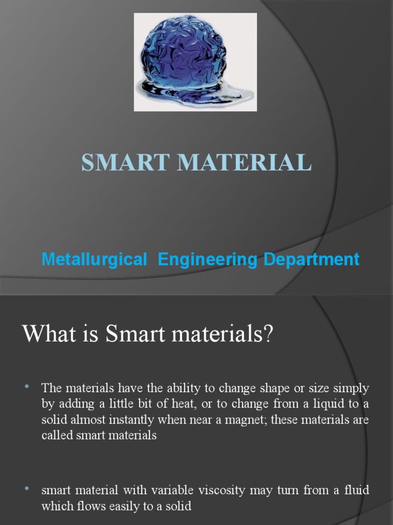 Chapter 8 Smart Material | PDF | Shape Memory Alloy | Materials
