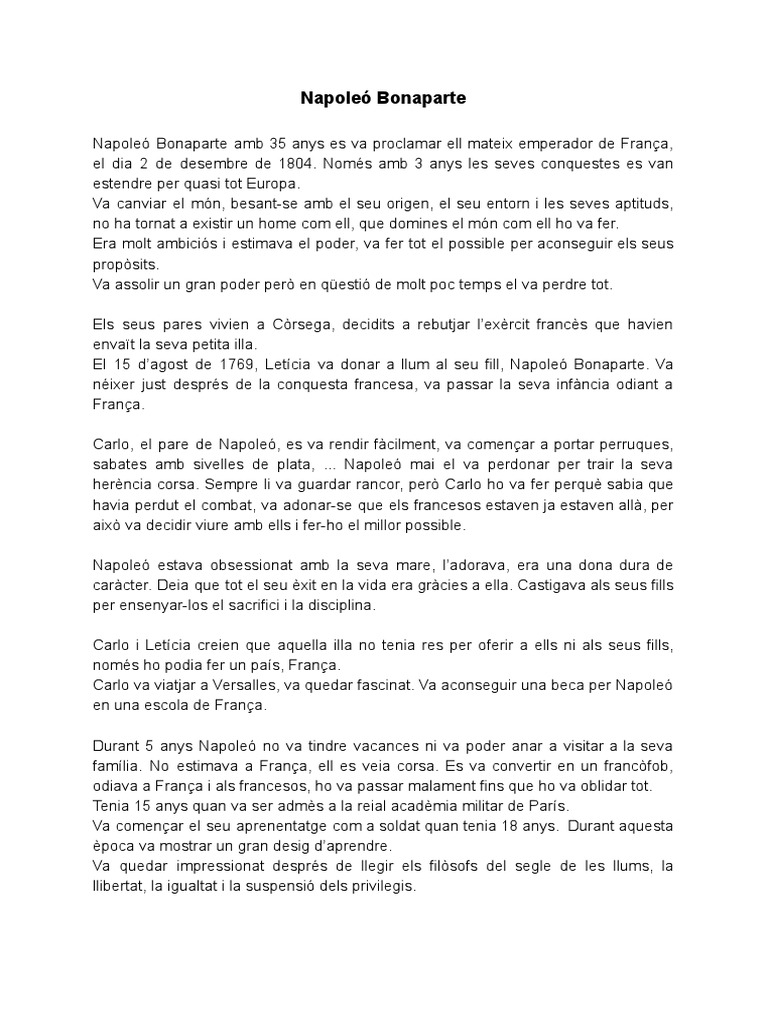 Napoleon Bonaparte | PDF