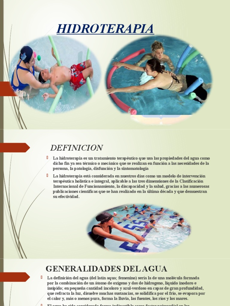 HIDROTERAPIA | PDF | Agua | Líquidos