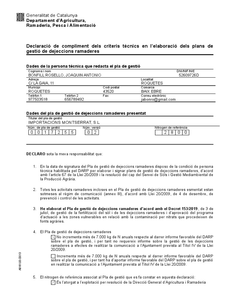 A0161-03 - DO13 Criteris Técnics | PDF