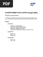 Configuring CFOP Codes in SAP | PDF | Receipt | Invoice
