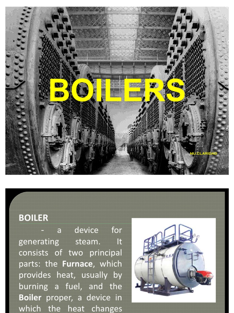 Equipment Design - BOILERS | PDF | Boiler | Steam