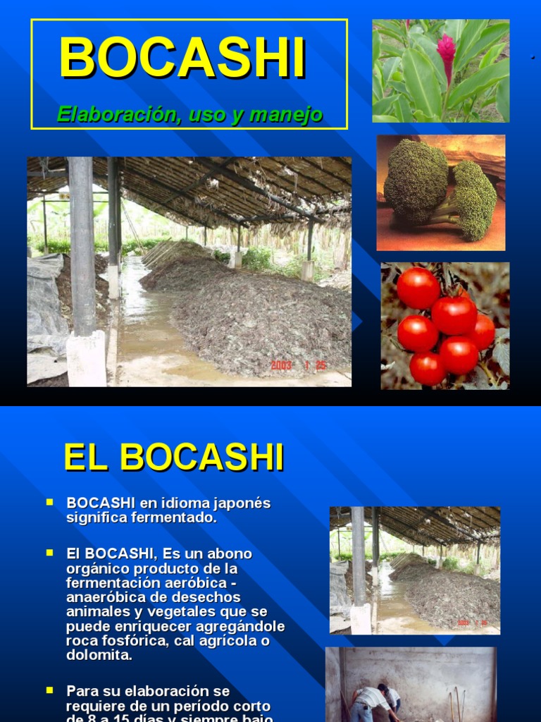 Elaboración de Bocashi | PDF | Fertilizante | Fermentación