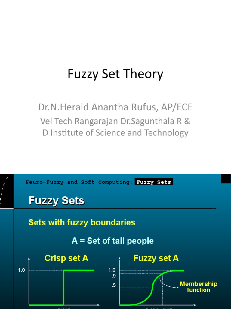 Basic Definitions Pdf Fuzzy Logic Function Mathematics
