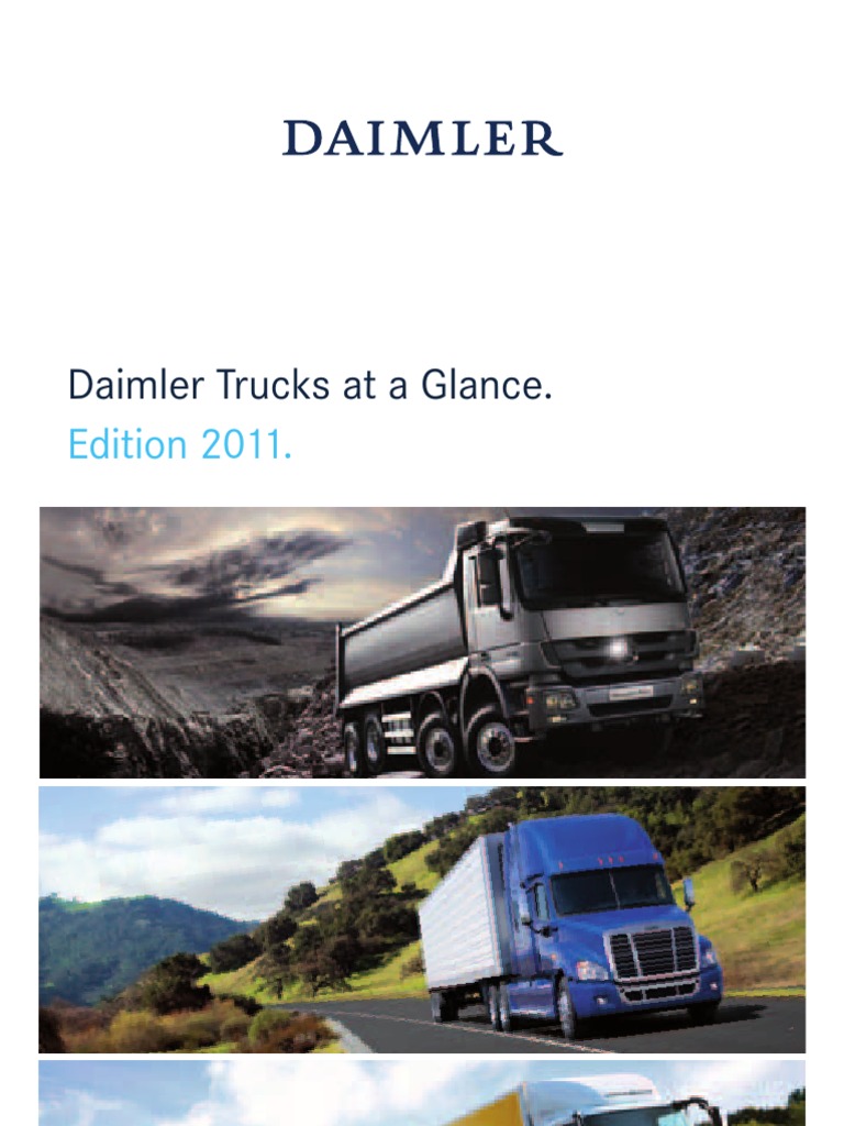 Daimler Trucks at A Glance | PDF | Daimler Ag | Mercedes Benz