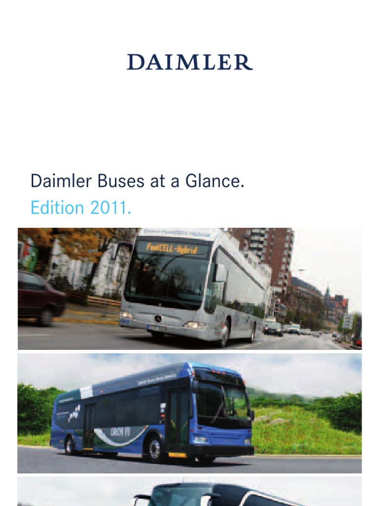 Daimler Buses at A Glance | PDF | Daimler Ag | Hybrid Vehicle