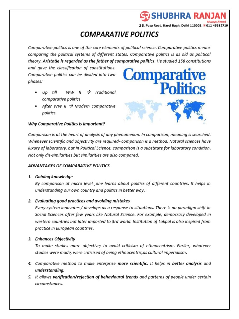 Comparative Politics: Understanding Political Systems Through ...