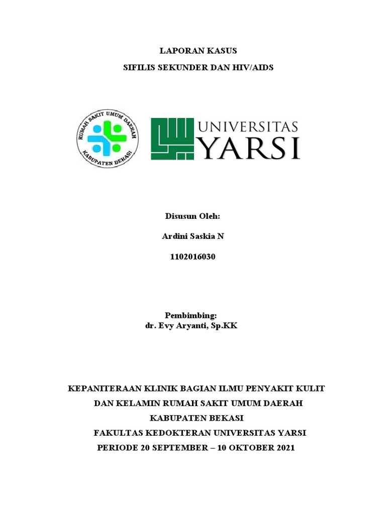 Laporan Kasus Sifilis dan HIV/AIDS | PDF | Sains & Matematika
