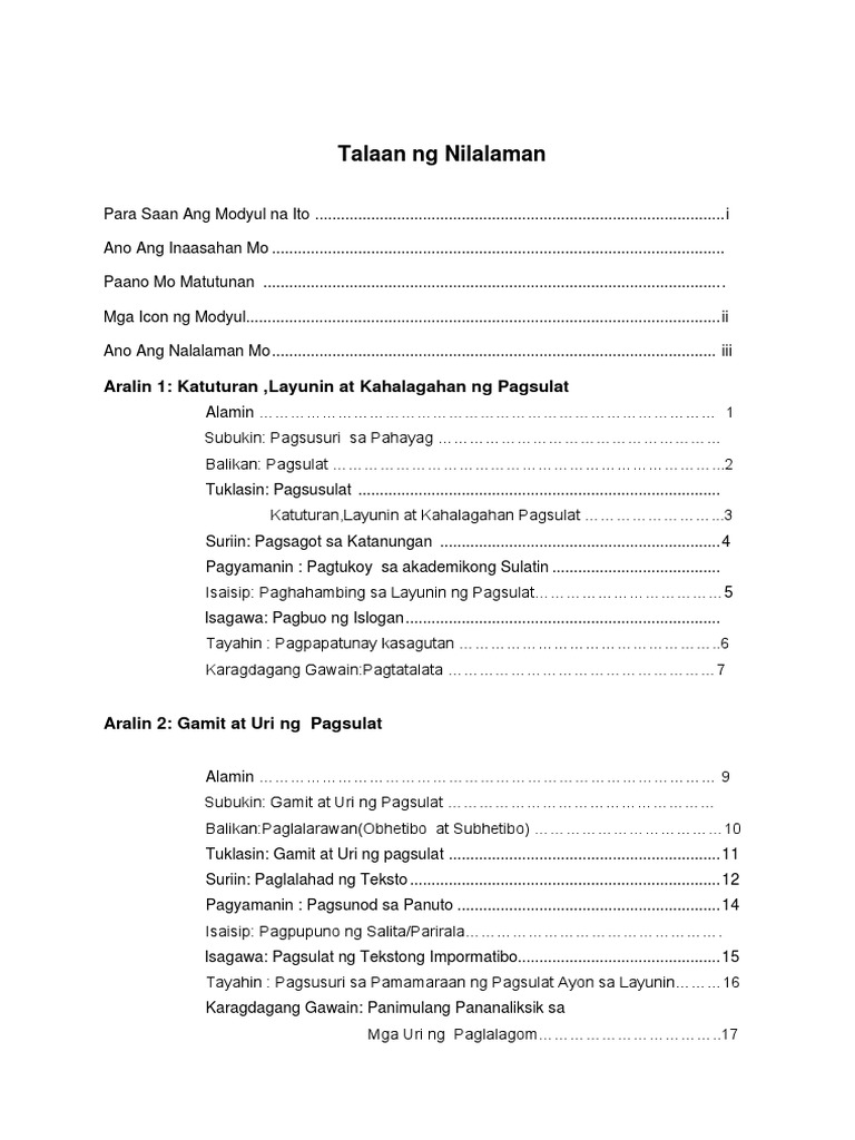 Piling-Larang Lesson 1-3 | PDF