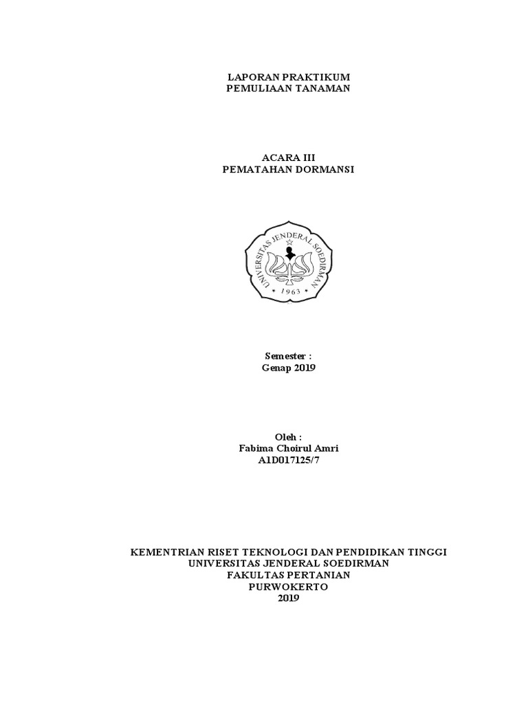 LAPORAN PRAKTIKUM Acara 3 Uyee | PDF