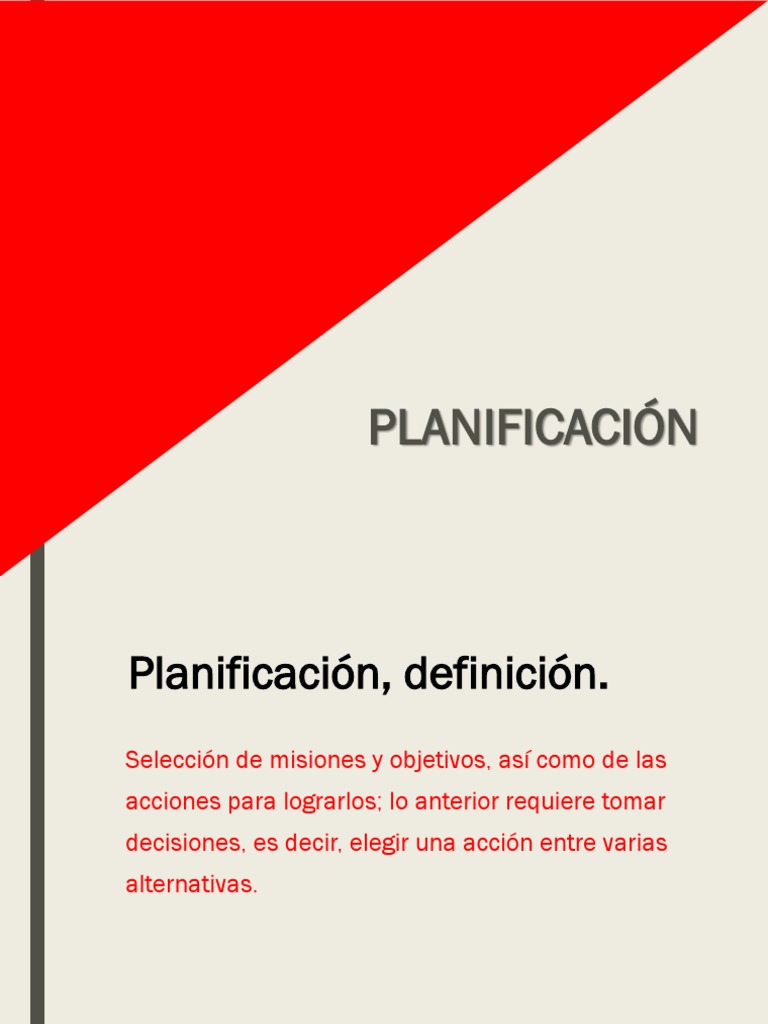 PLANIFICACION | PDF