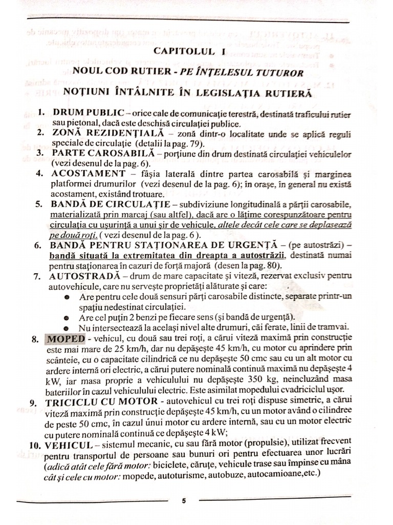 Noul Cod Rutier Pe Intelesul Tuturor 2021 | PDF