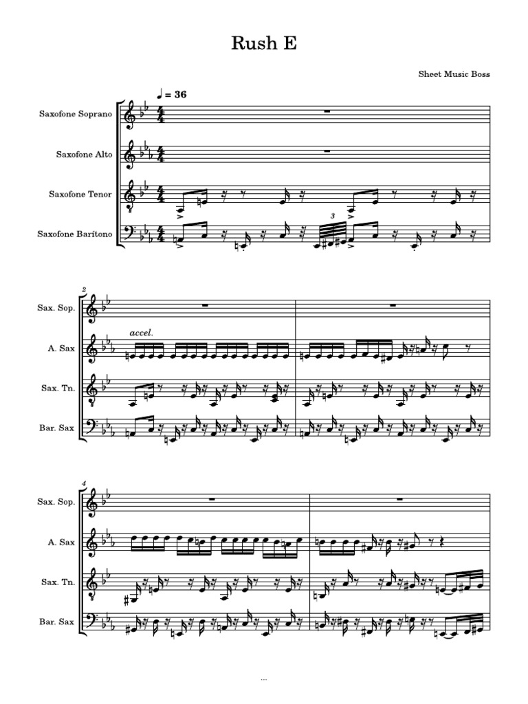 Rush E - Sheet Music Boss | PDF