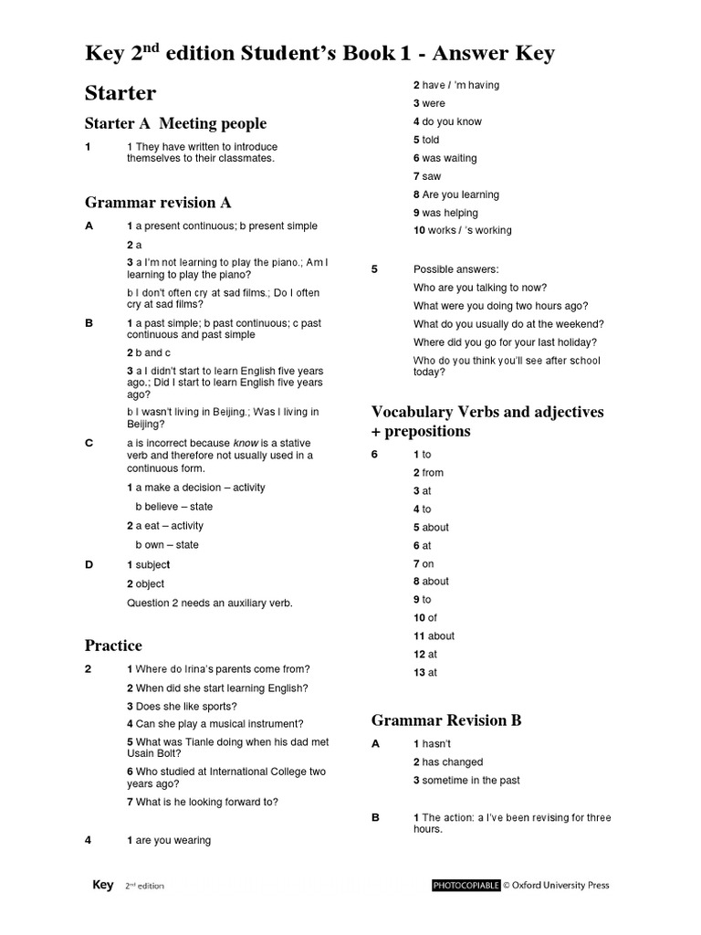 Key2e SB1 Answerkey | PDF | Artificial Intelligence | Intelligence (AI) & Semantics