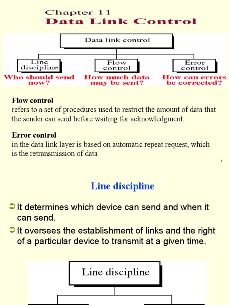 1.data Link Control | PDF | Telecommunications | Physical Layer Protocols