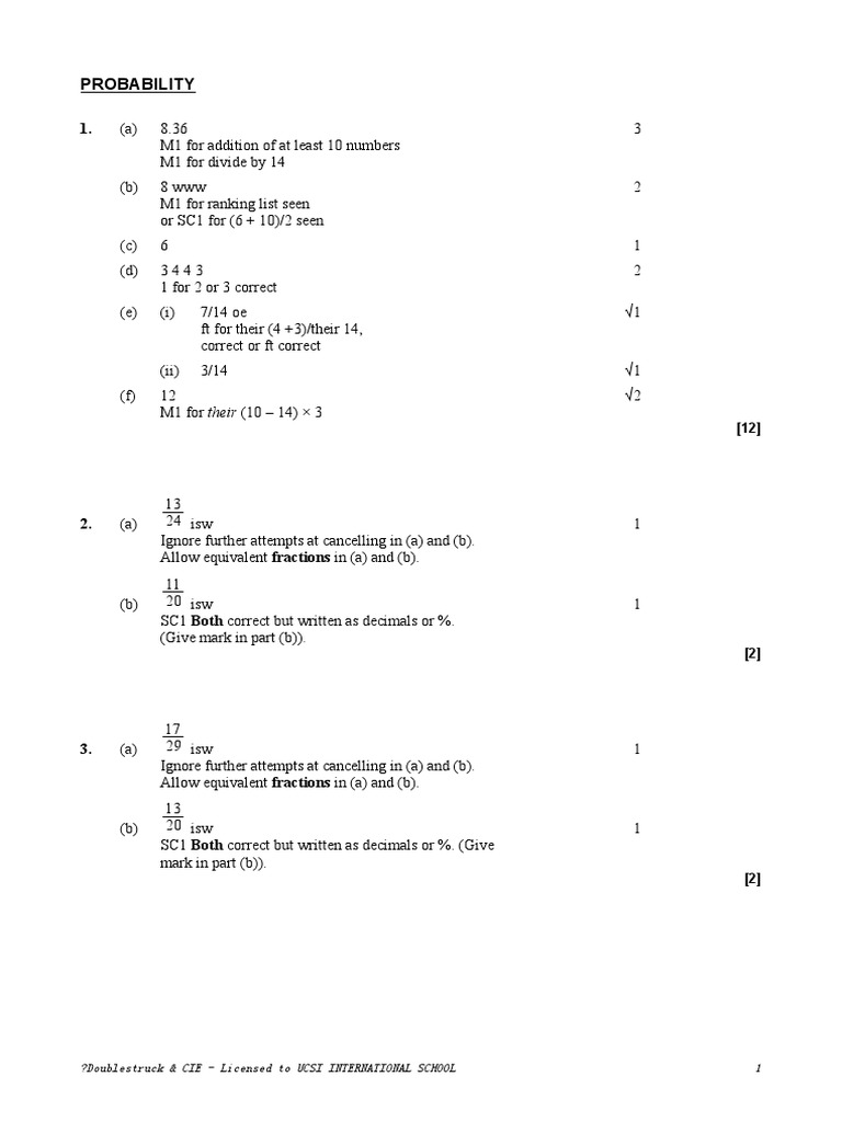 Probability Ms | PDF | Arithmetic | Mathematics