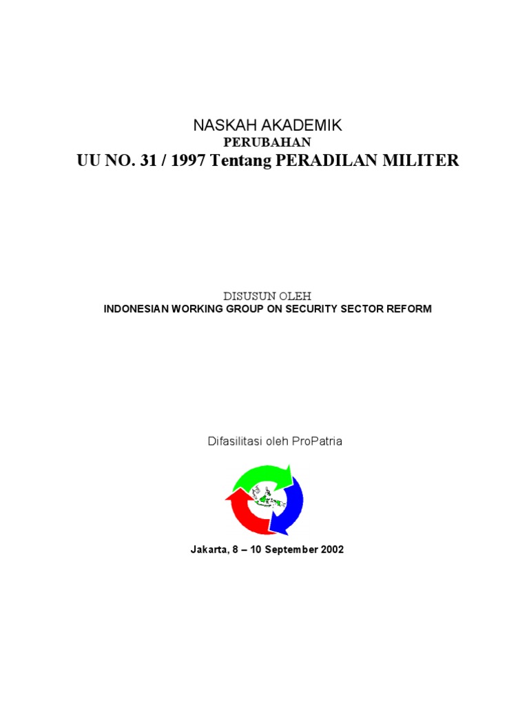 Reformasi Peradilan Militer di Indonesia | PDF | Hukum
