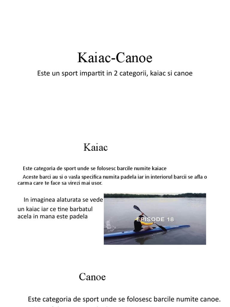 Kaiac Canoe | PDF