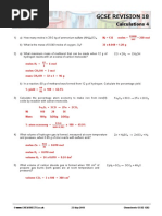 Chemsheets GCSE 1093 Reacting Mass Calculations 1 | PDF | Chemistry ...