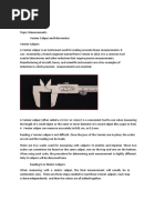 Procedure On How To Use A Vernier Caliper | PDF