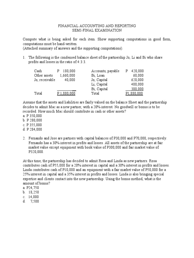 Far - Sfe | PDF | Goodwill (Accounting) | Book Value