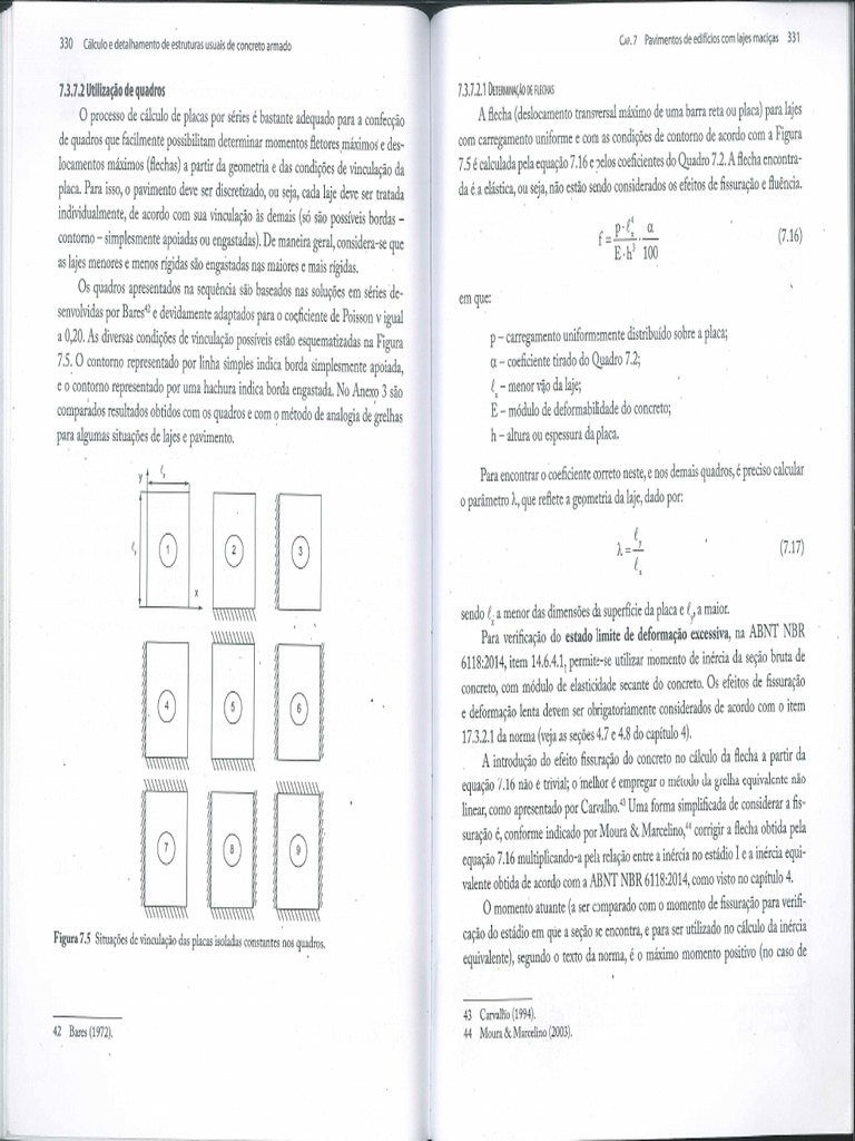 Tabela Lajes Carvalho | PDF