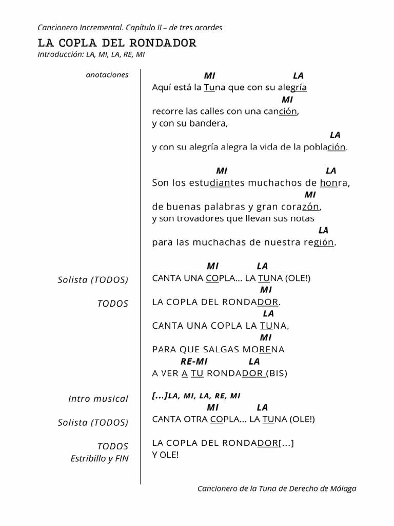 Https - Tablatunas - Com - Wp-Content - Uploads - 2022 - 05 - LA-COPLA-DEL-RONDADOR.-Guitarra | PDF