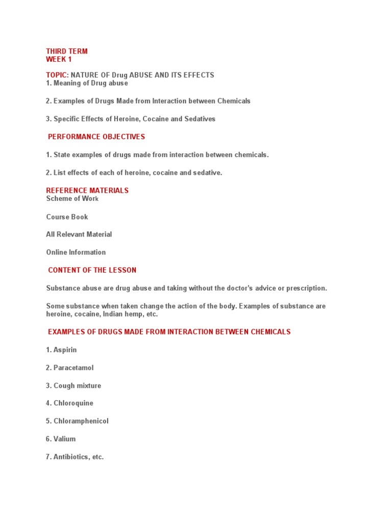 Pry 6 Sos 3RD Term | PDF | Teachers | Substance Abuse
