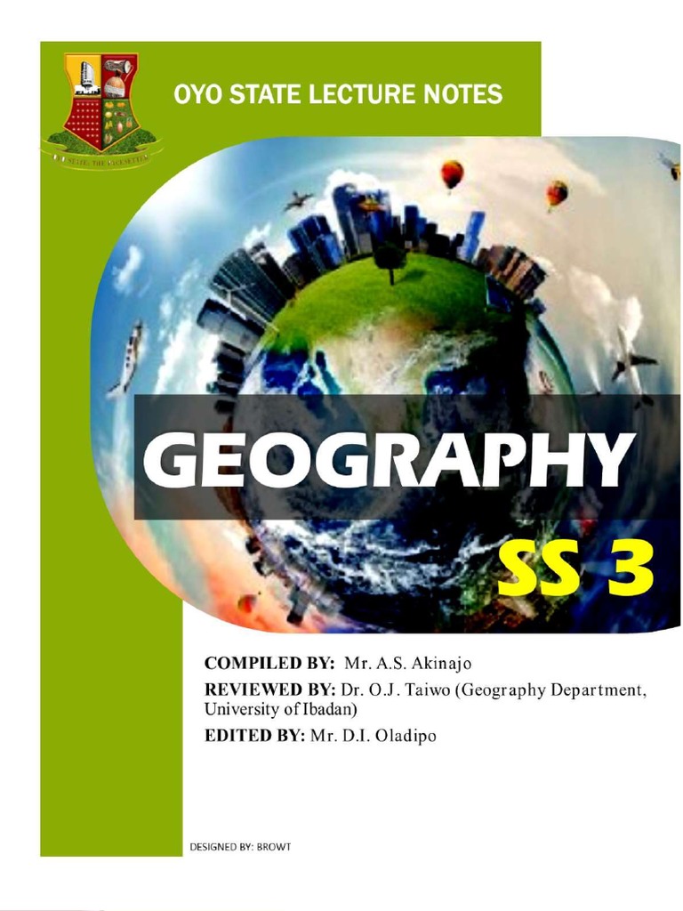 SS3 Subject Notes On Geography For SS3 | PDF | Erosion | Weathering