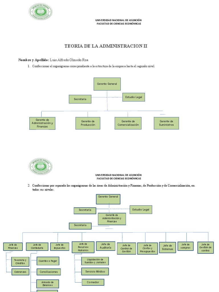 Organigrama | PDF | Business | Economias