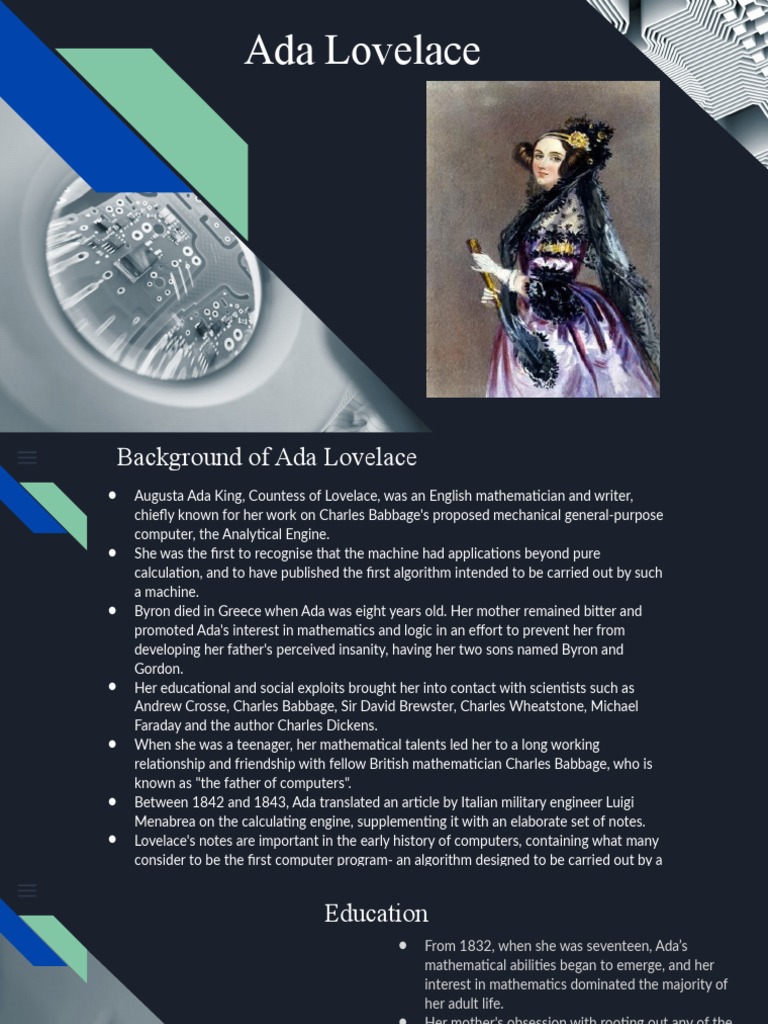 A Woman Who Invented App and Technology - English Presentation | PDF ...