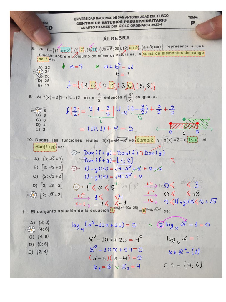 4to Examen Cepru | PDF