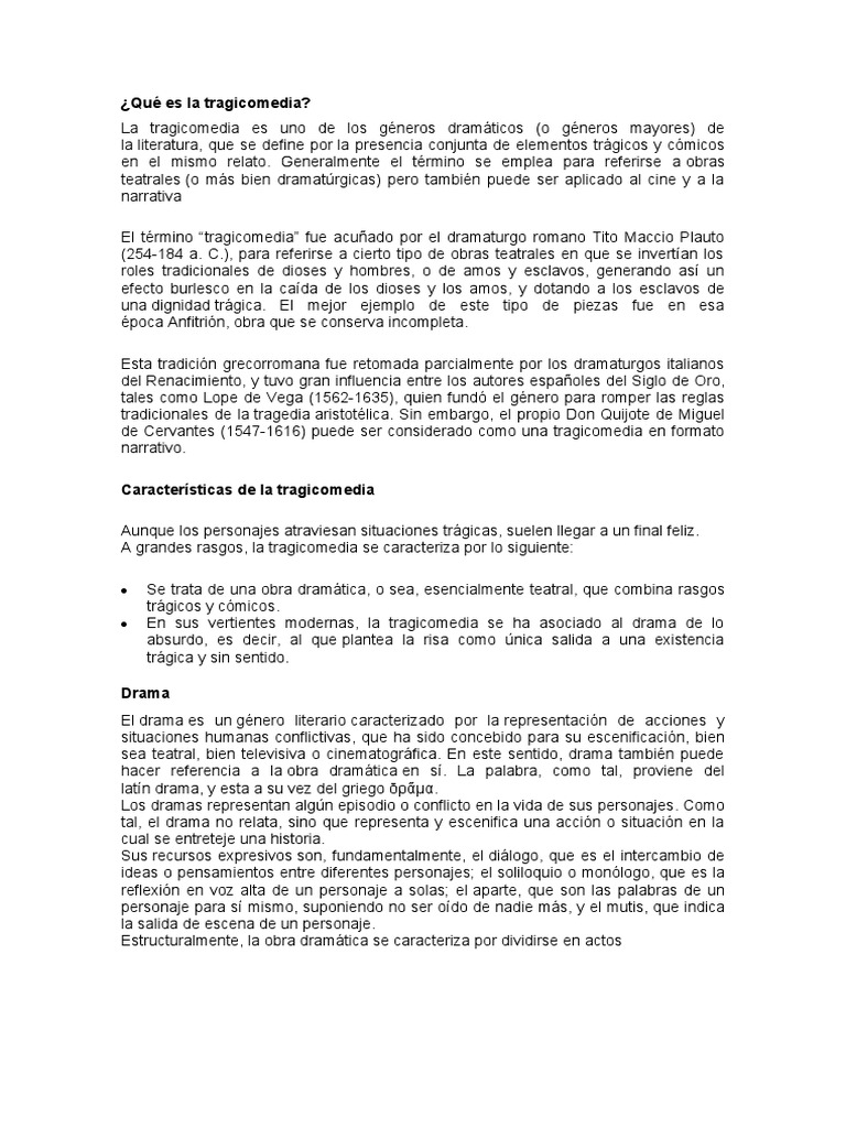 Lo que es la tragicomedia: un género dramático que combina elementos ...