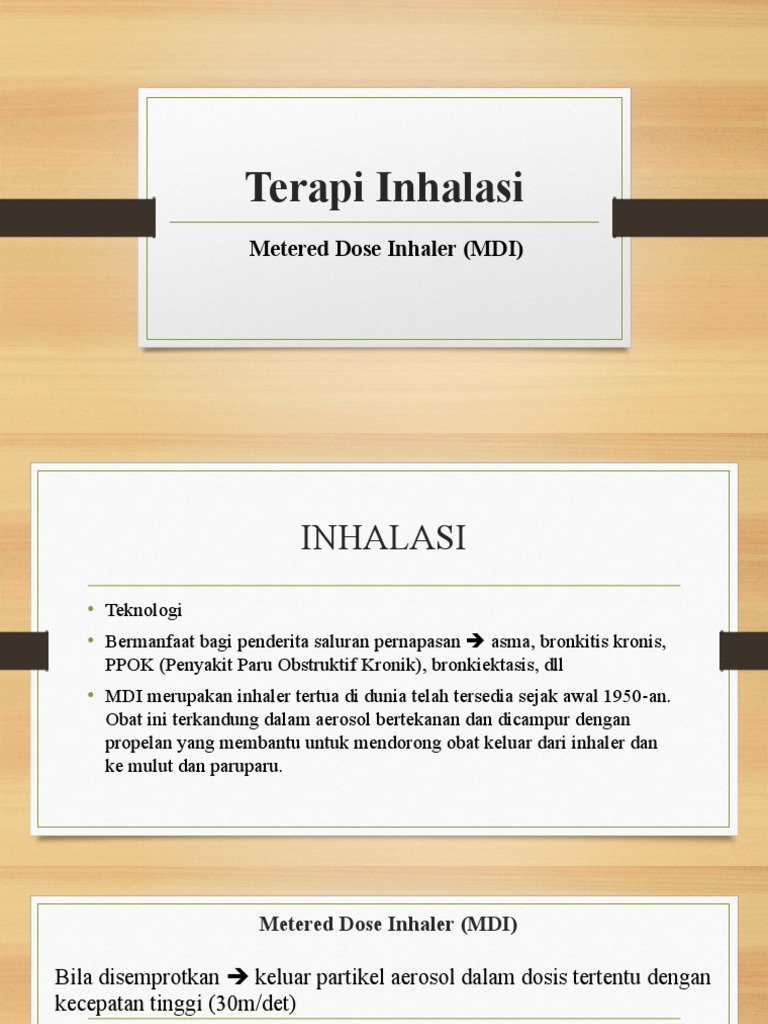 Oksigenasi Inhaler MDI | PDF