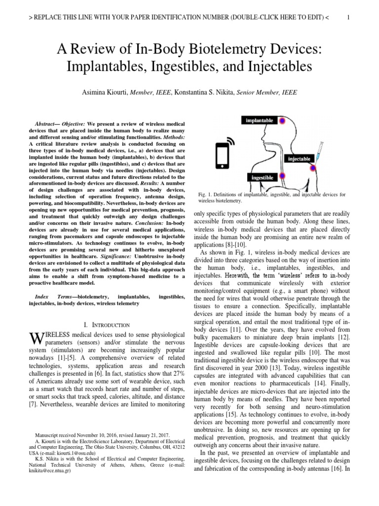 Biotelemetry Devices | PDF | Computers